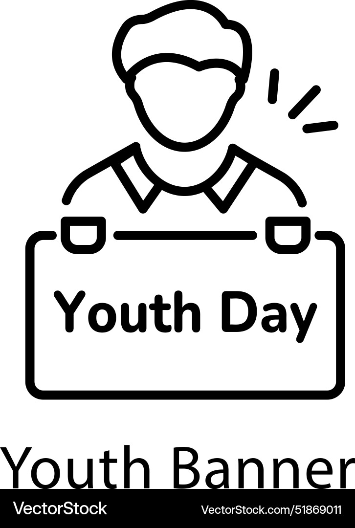 Youth banner Royalty Free Vector Image - VectorStock
