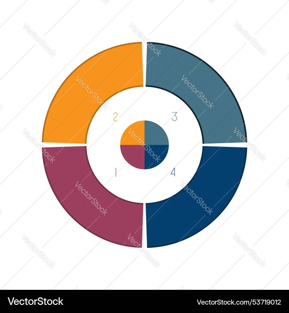 Color ring 4 Royalty Free Vector Image - VectorStock