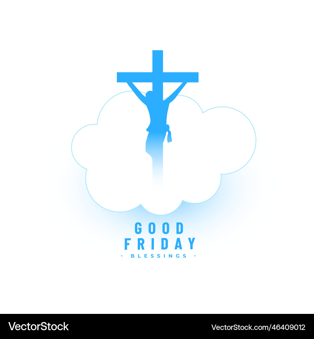 Good friday religious background remember Vector Image