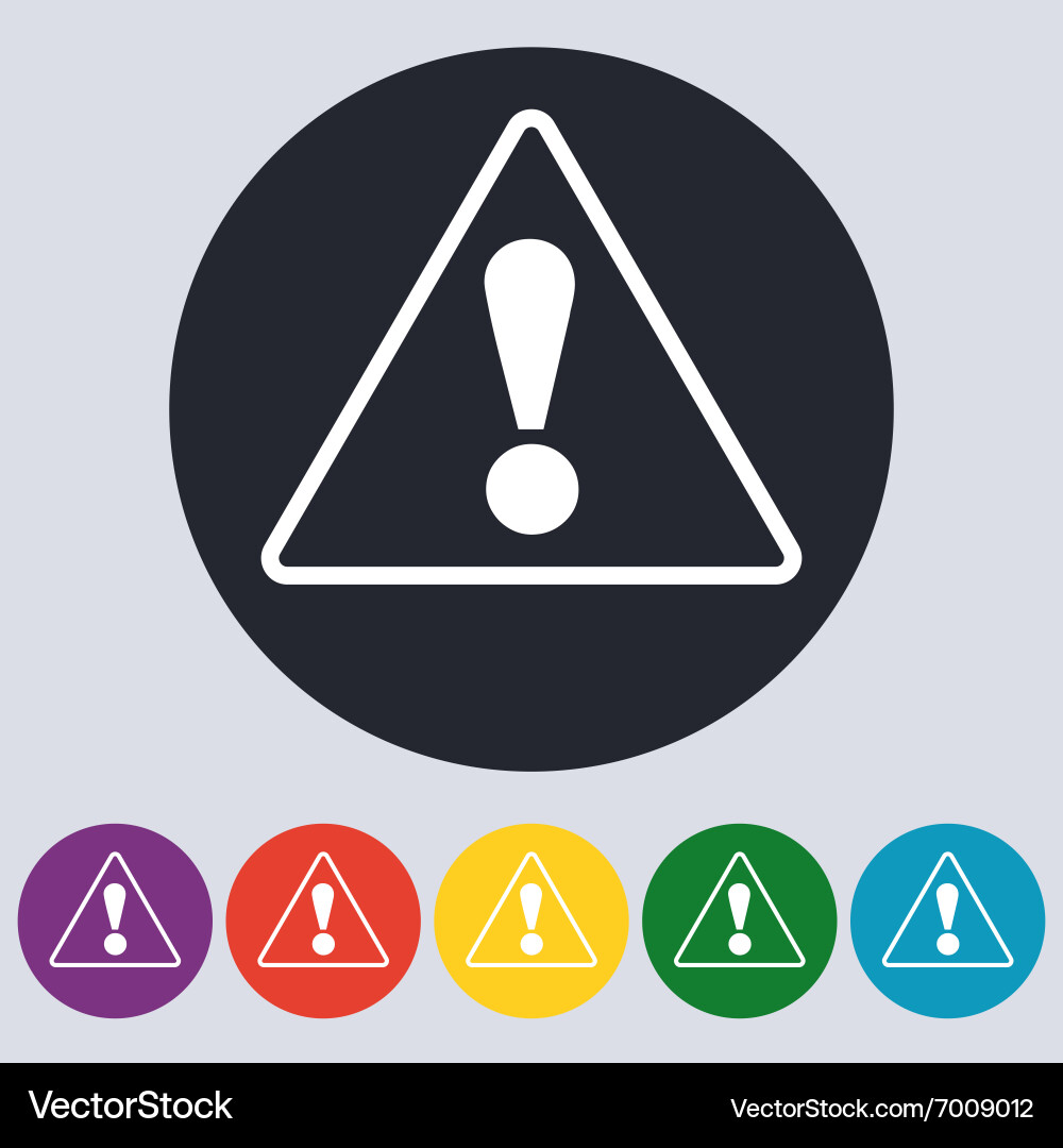 Stock linear icon attention Royalty Free Vector Image