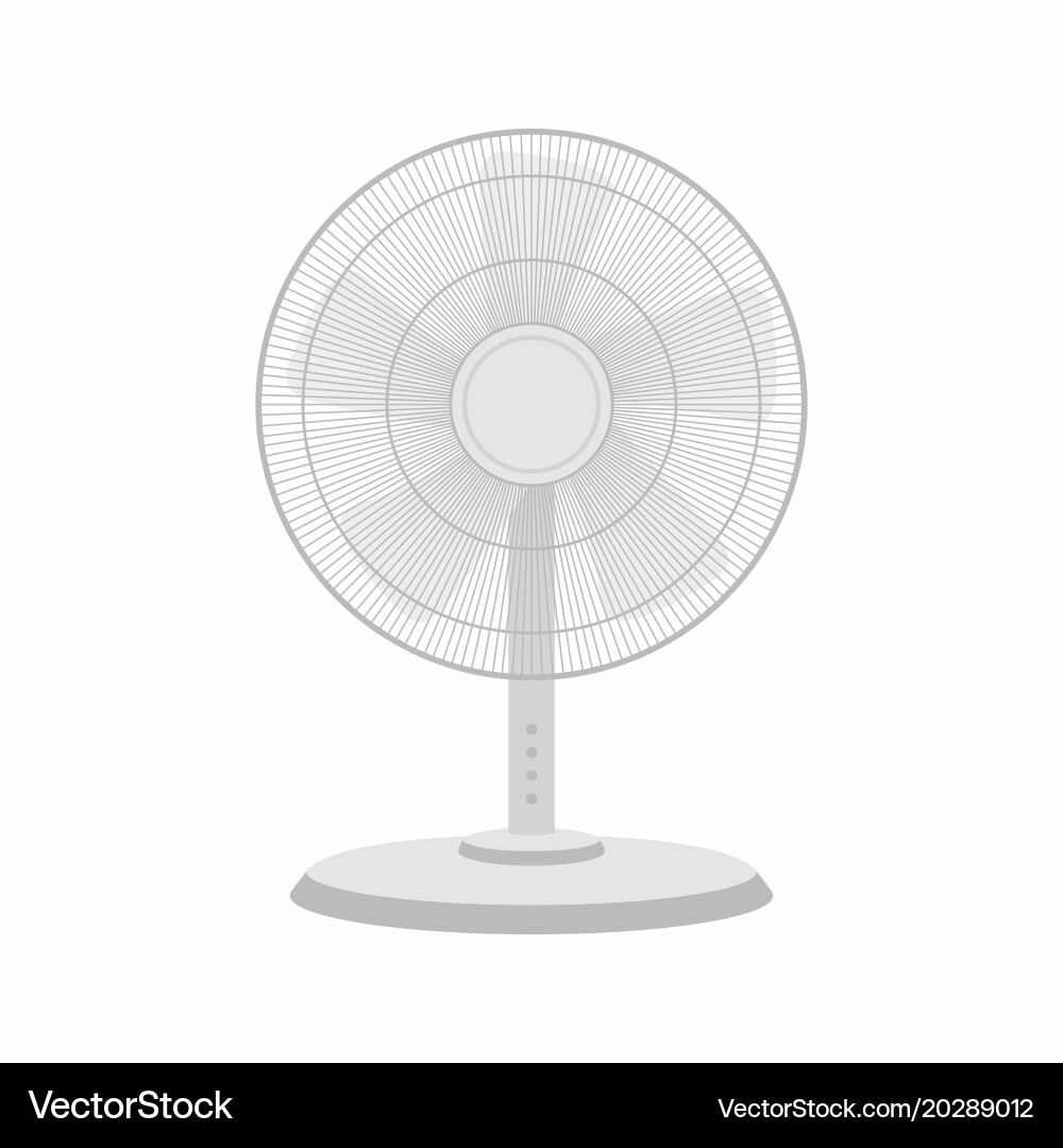 White table fan Royalty Free Vector Image - VectorStock