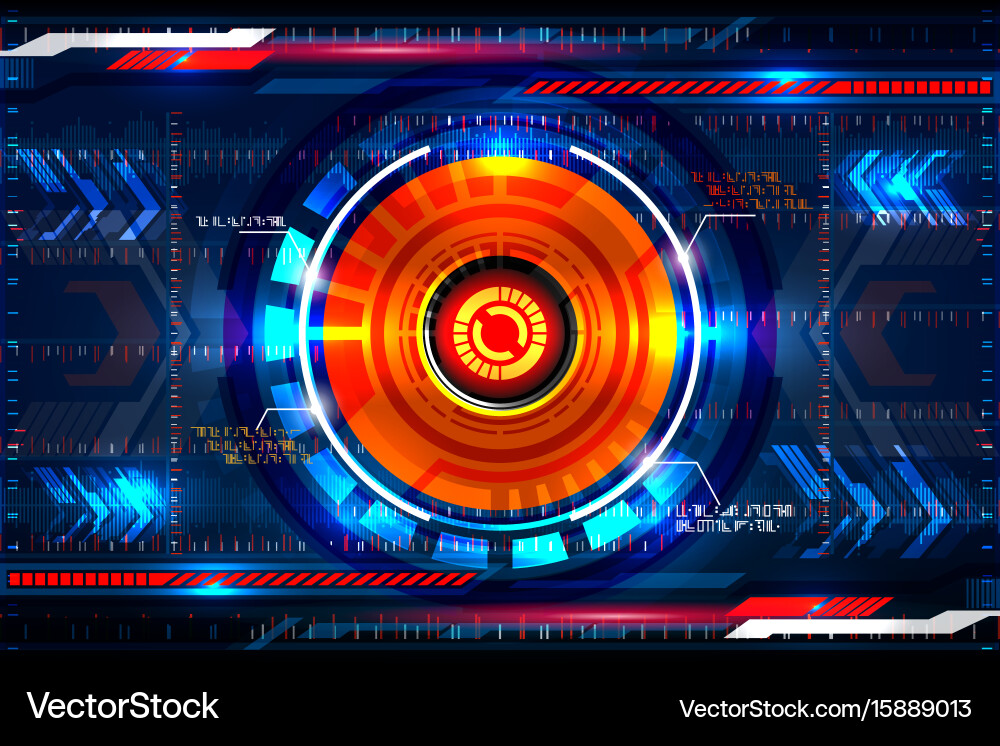 Abstract circle technology Royalty Free Vector Image