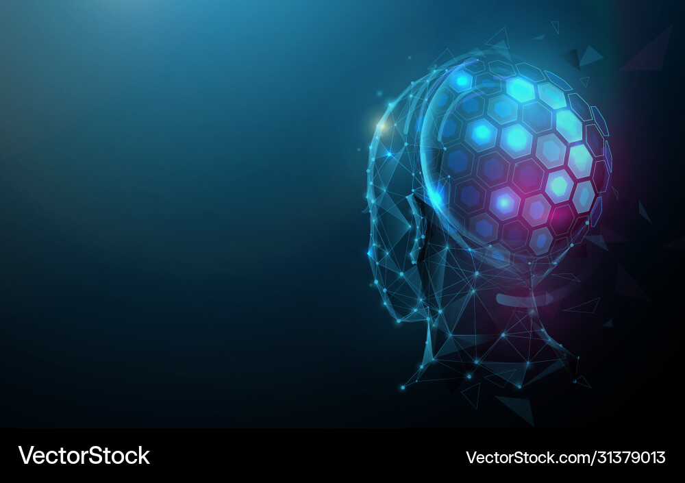 Ai artificial intelligence digital brain Vector Image