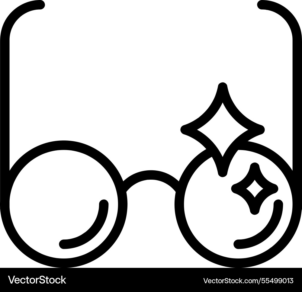 Eye doctor clean glasses icon Royalty Free Vector Image