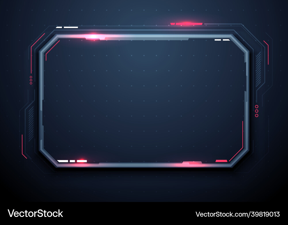 Futuristic cyber hud background Royalty Free Vector Image