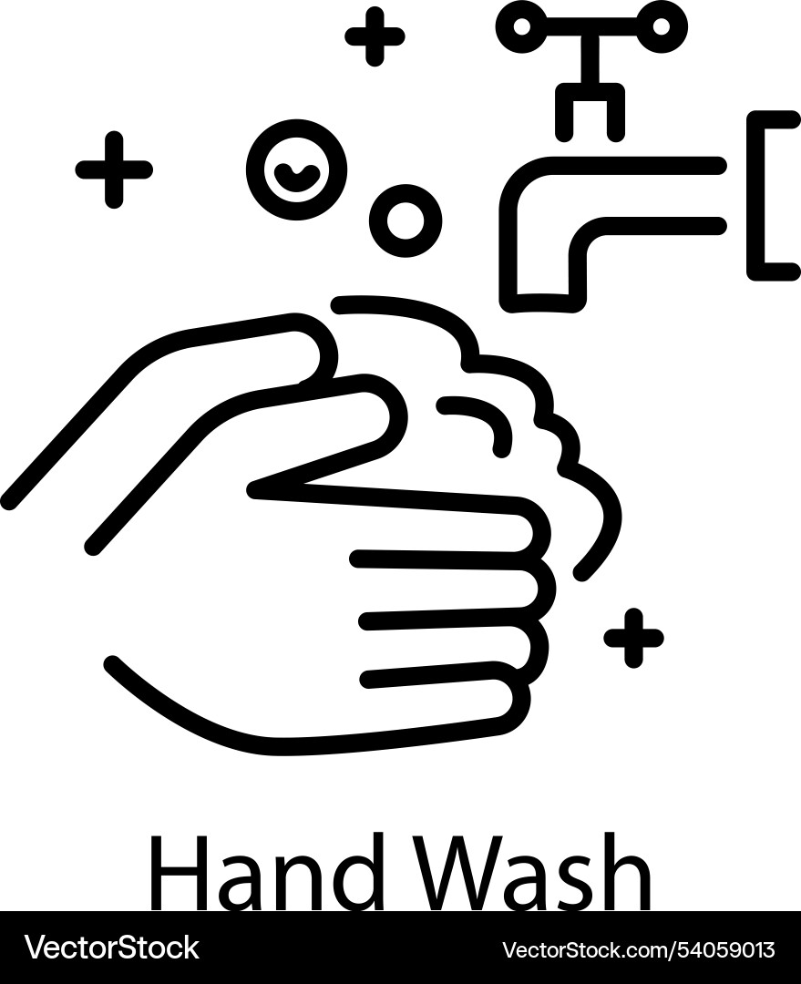 Hand wash Royalty Free Vector Image - VectorStock