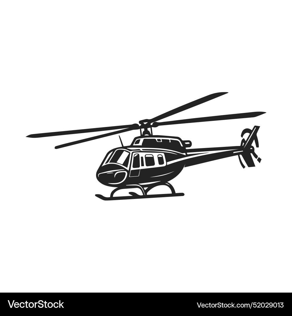 Helicopter icon symbol front view Royalty Free Vector Image