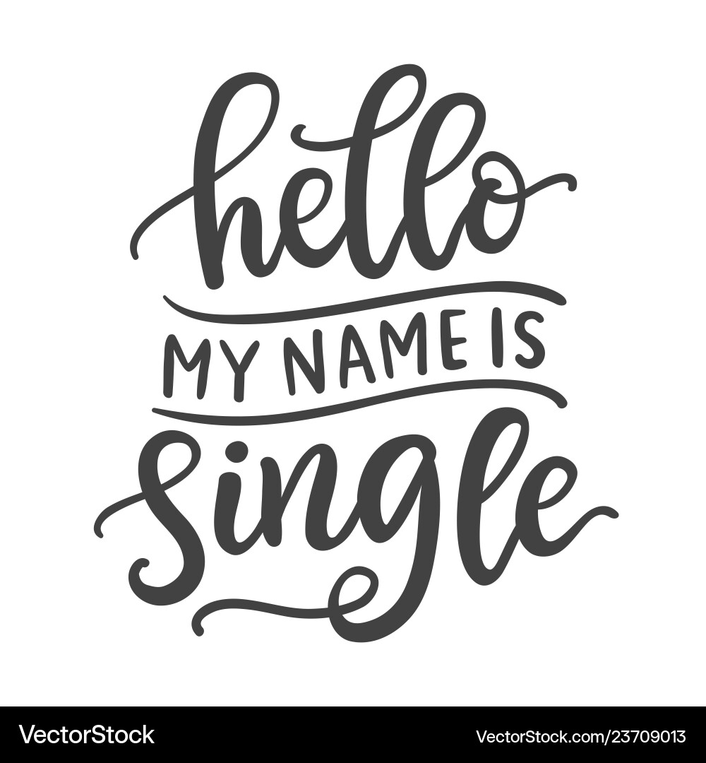 Single & Simple Phrase Royalty Free Vector Image