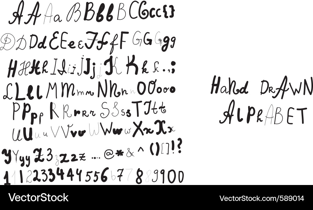 Alphabet Royalty Free Vector Image - VectorStock