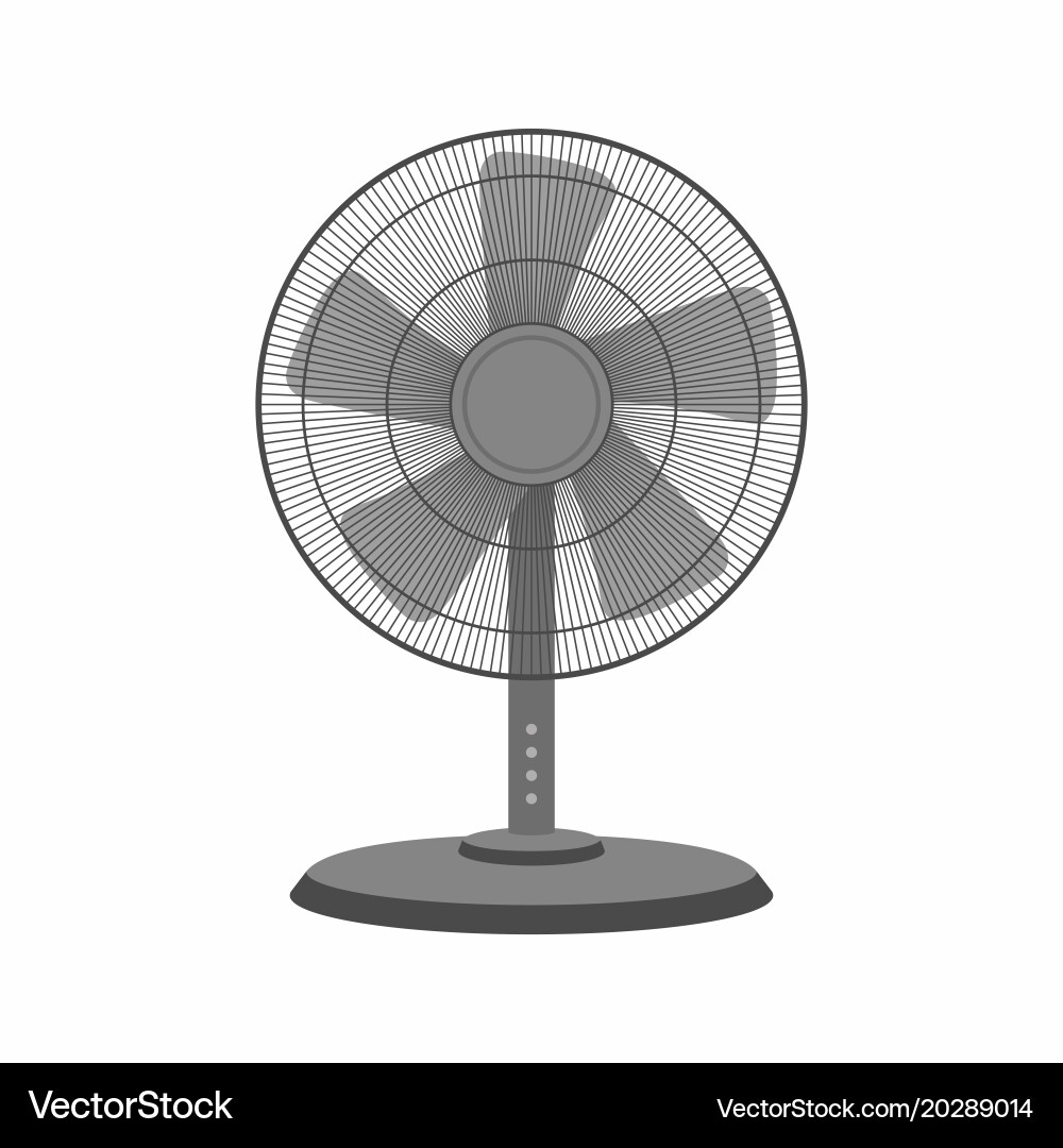Black table fan Royalty Free Vector Image - VectorStock