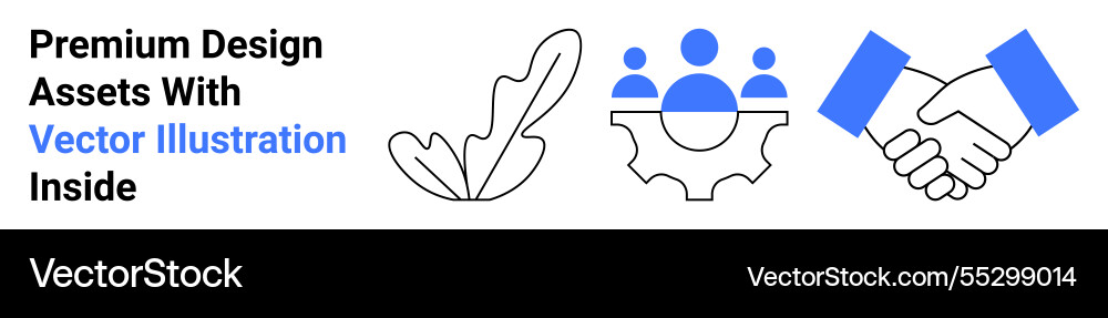 Collaboration creativity and partnership Vector Image