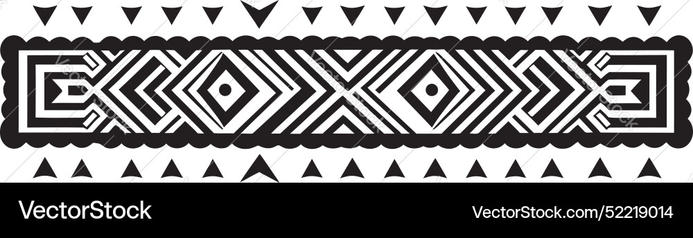 Crafted heritage logo for ethnic style borders Vector Image