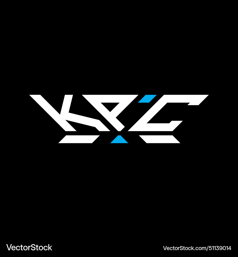 Kpc letter logo design kpc simple and modern logo Vector Image