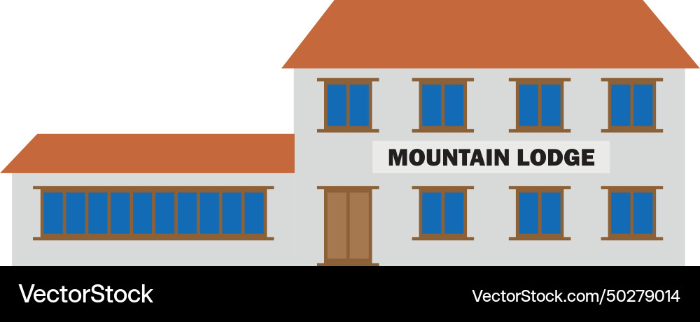 Mountain lodge Royalty Free Vector Image - VectorStock