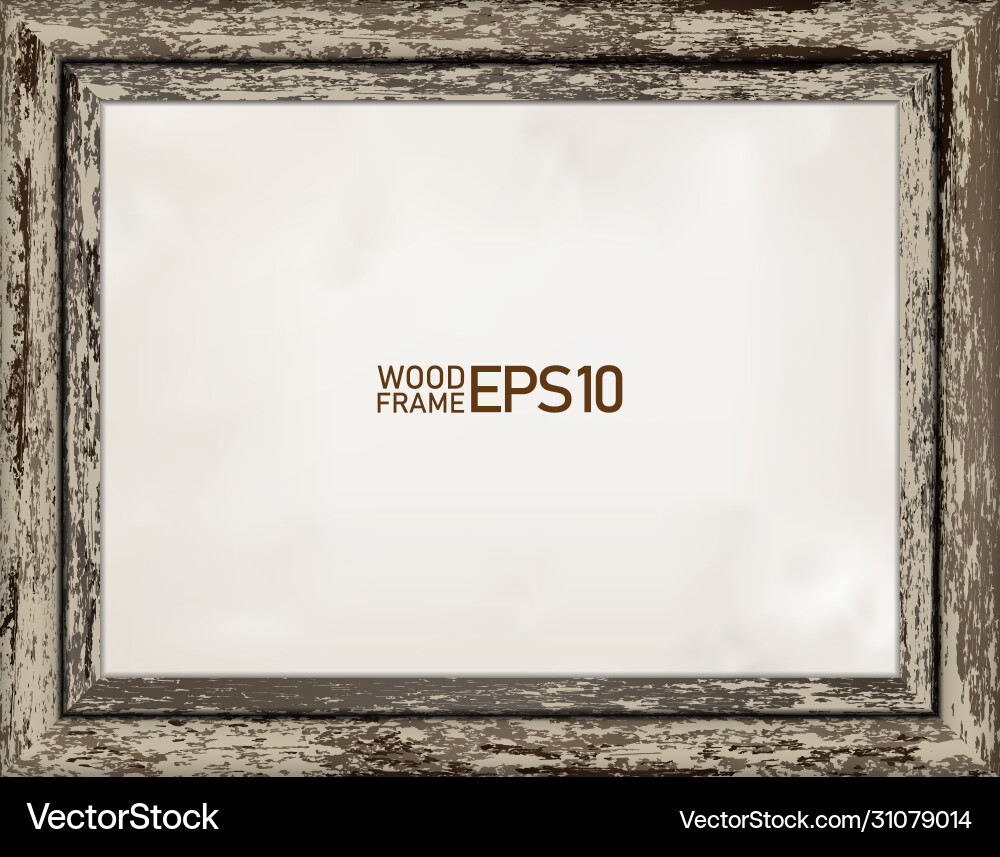Wooden frame Royalty Free Vector Image - VectorStock