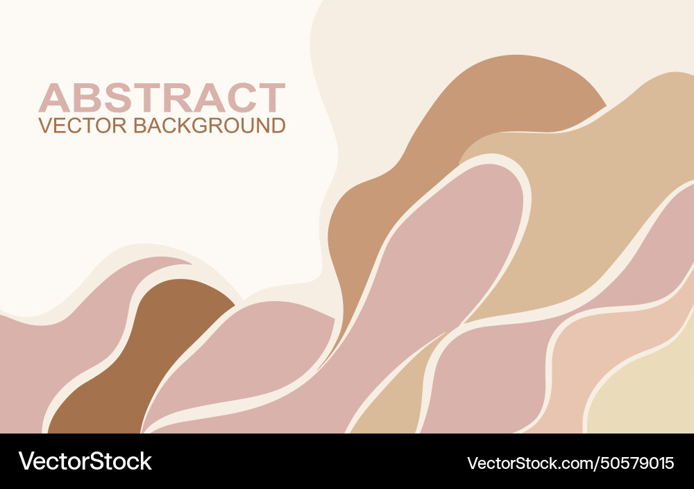 Abstract horizontal background with pastel waves Vector Image