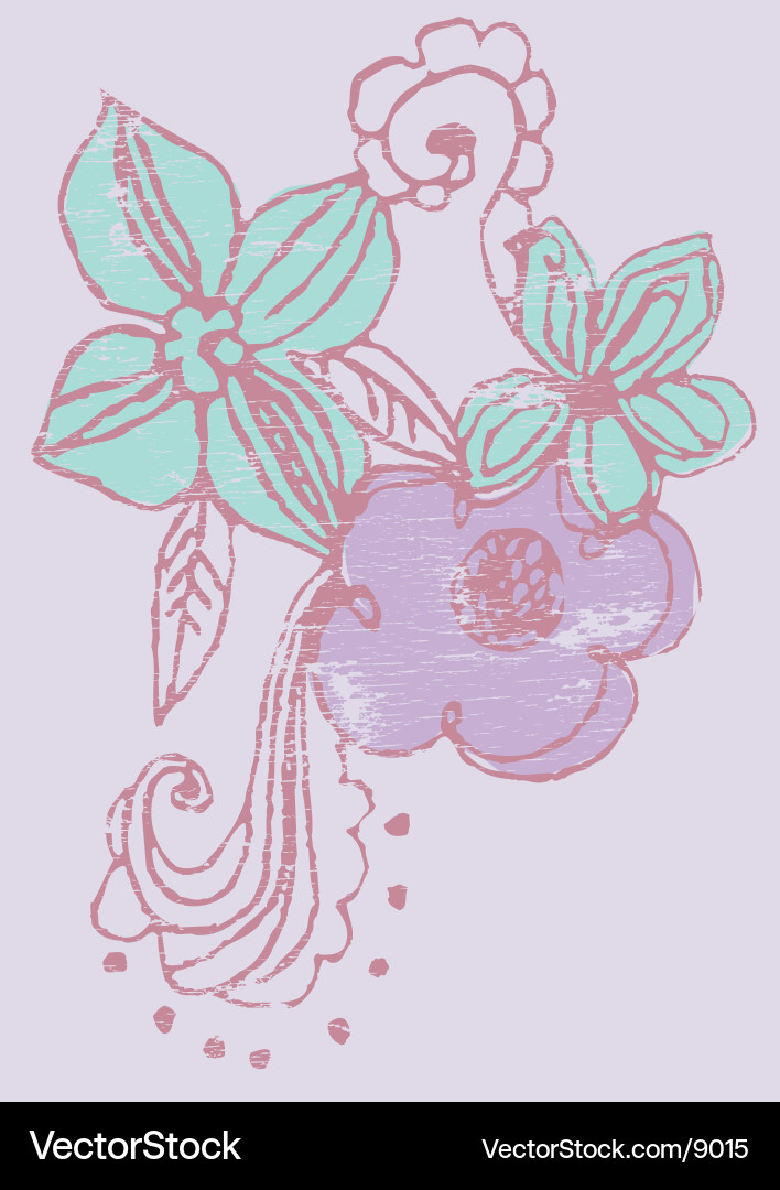 Beautiful flower Royalty Free Vector Image - VectorStock