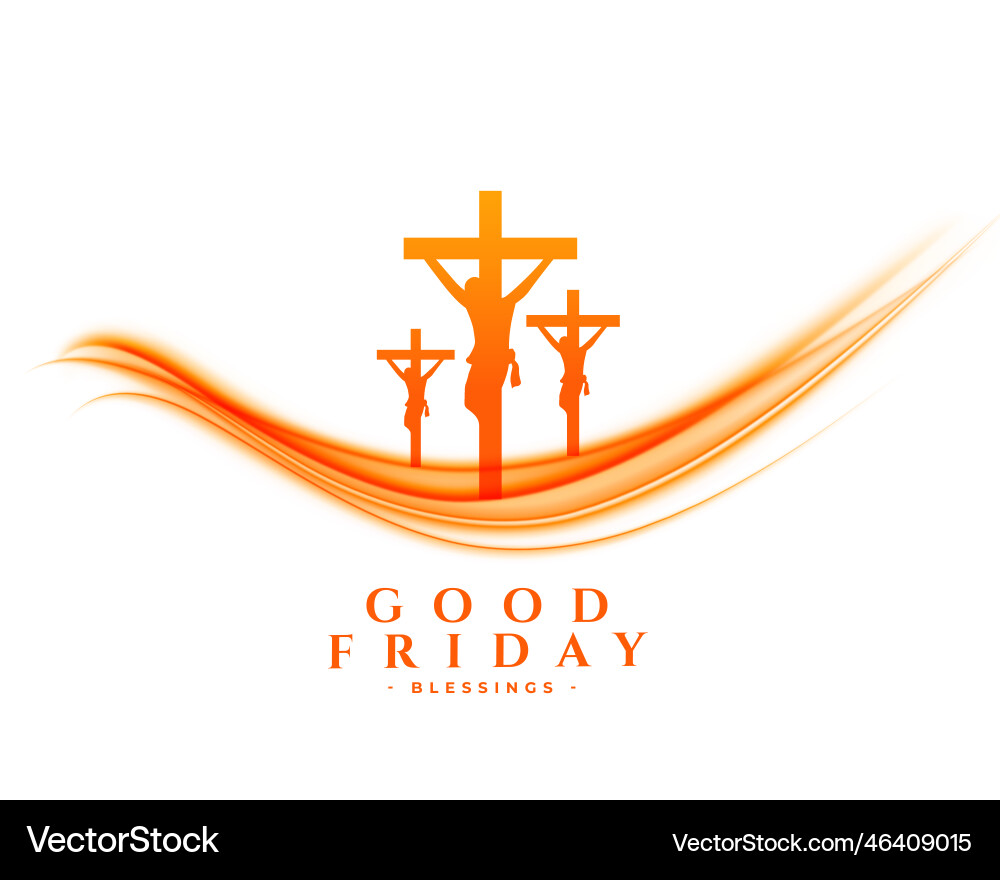 Celebrate the holy week good friday background Vector Image