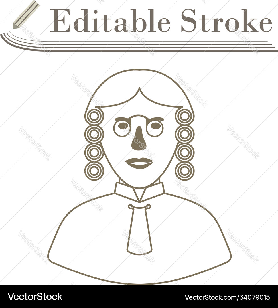 Judge icon Royalty Free Vector Image - VectorStock