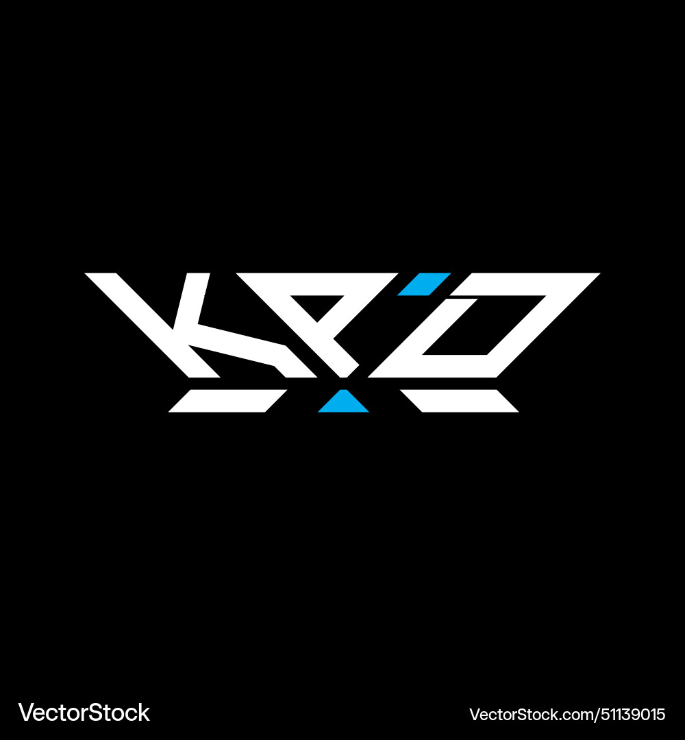 Kpd letter logo design kpd simple and modern logo Vector Image