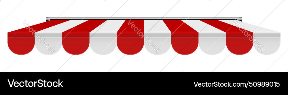 Shop awning canopy 3d realistic Royalty Free Vector Image