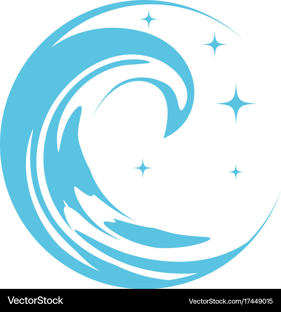 Star wave Royalty Free Vector Image - VectorStock