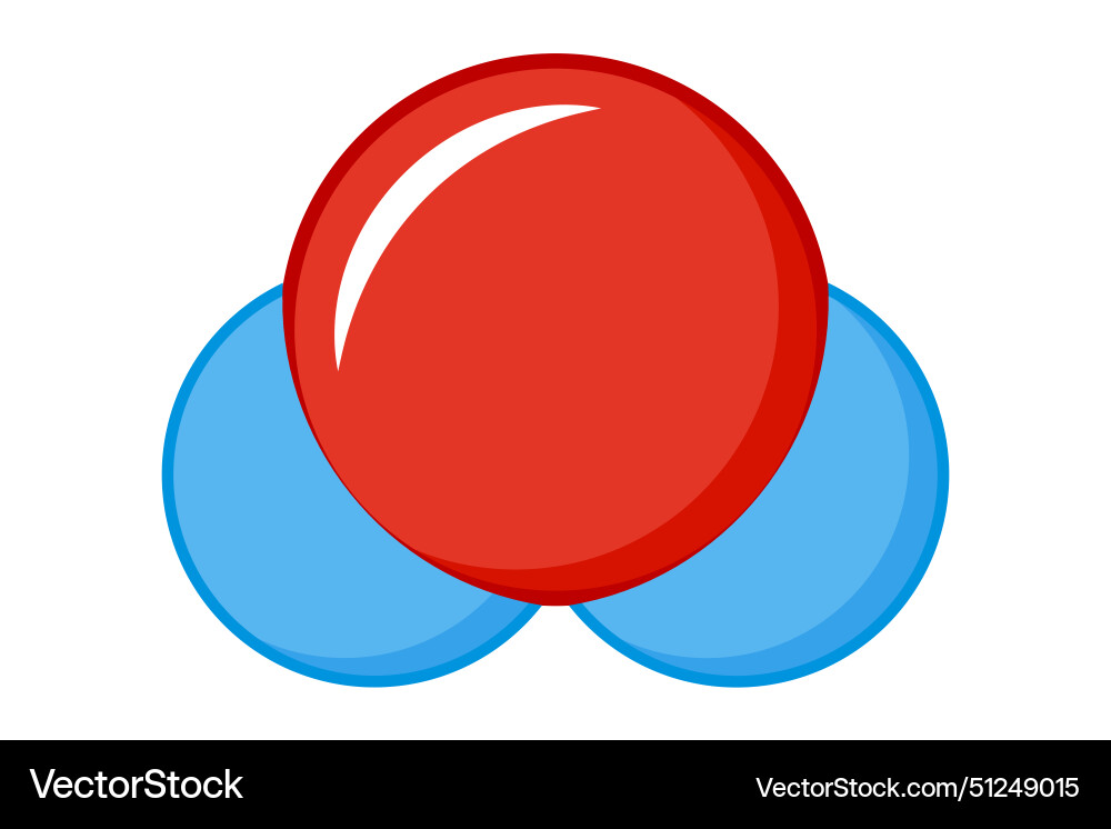 Water molecule Royalty Free Vector Image - VectorStock
