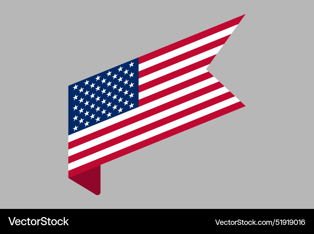 American flag Royalty Free Vector Image - VectorStock