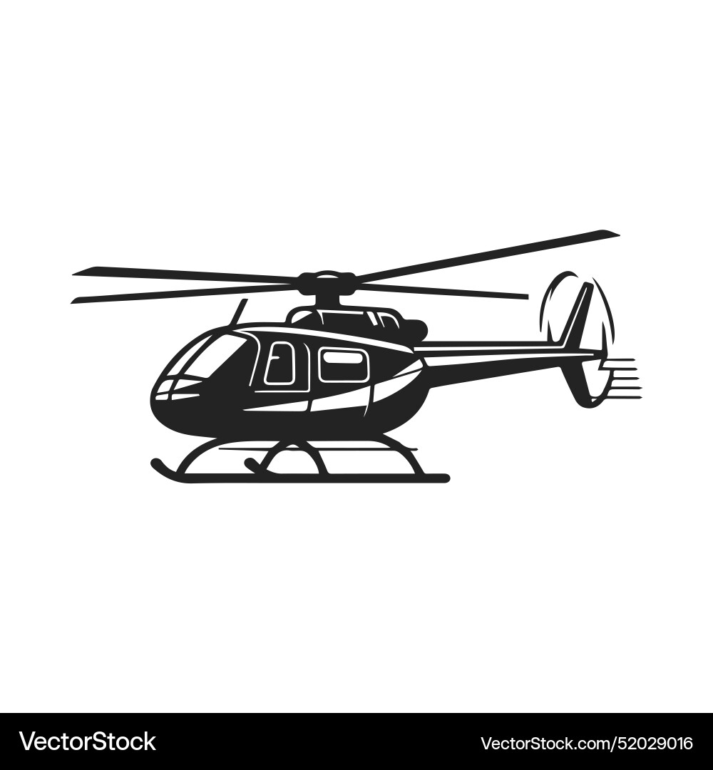 Helicopter icon symbol front view Royalty Free Vector Image