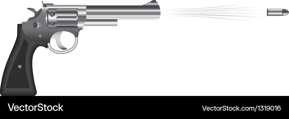 Revolver Royalty Free Vector Image - VectorStock