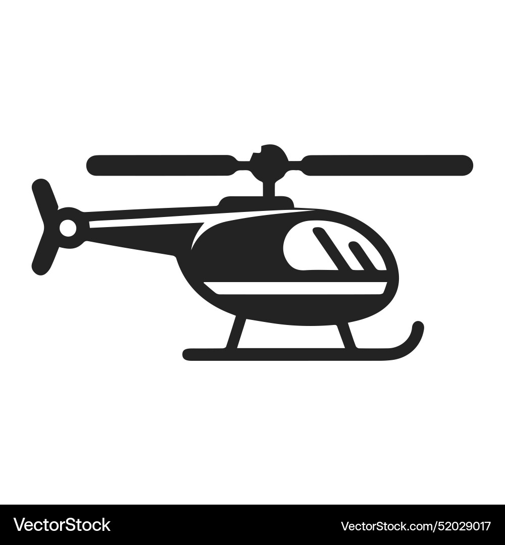 Helicopter icon symbol front view Royalty Free Vector Image
