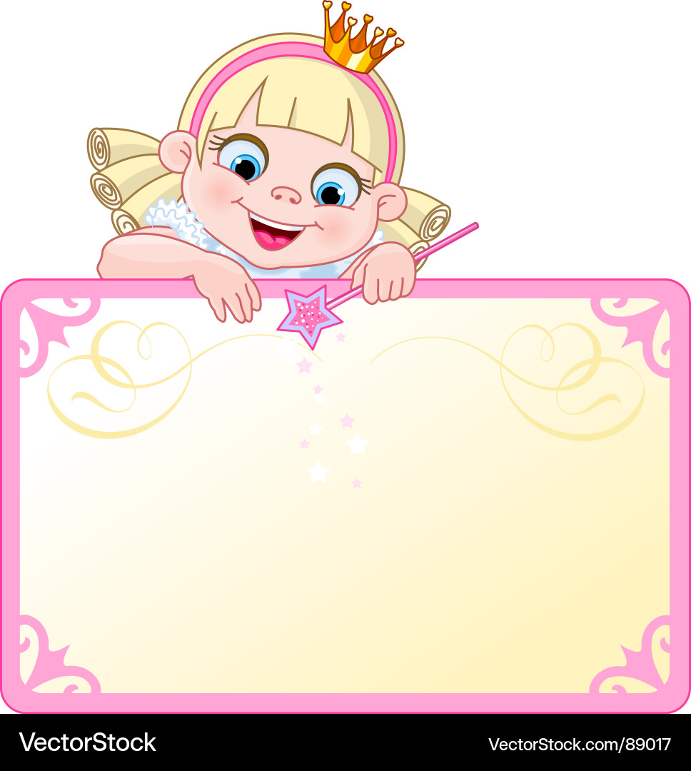 Princess invitation Royalty Free Vector Image - VectorStock