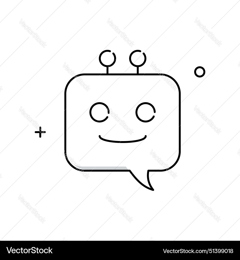 Ai chatbot virtual assistants technology Vector Image