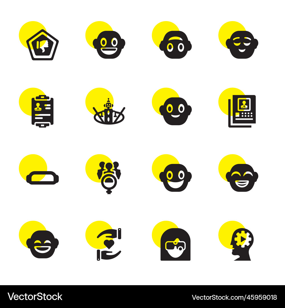 Experience icons Royalty Free Vector Image - VectorStock