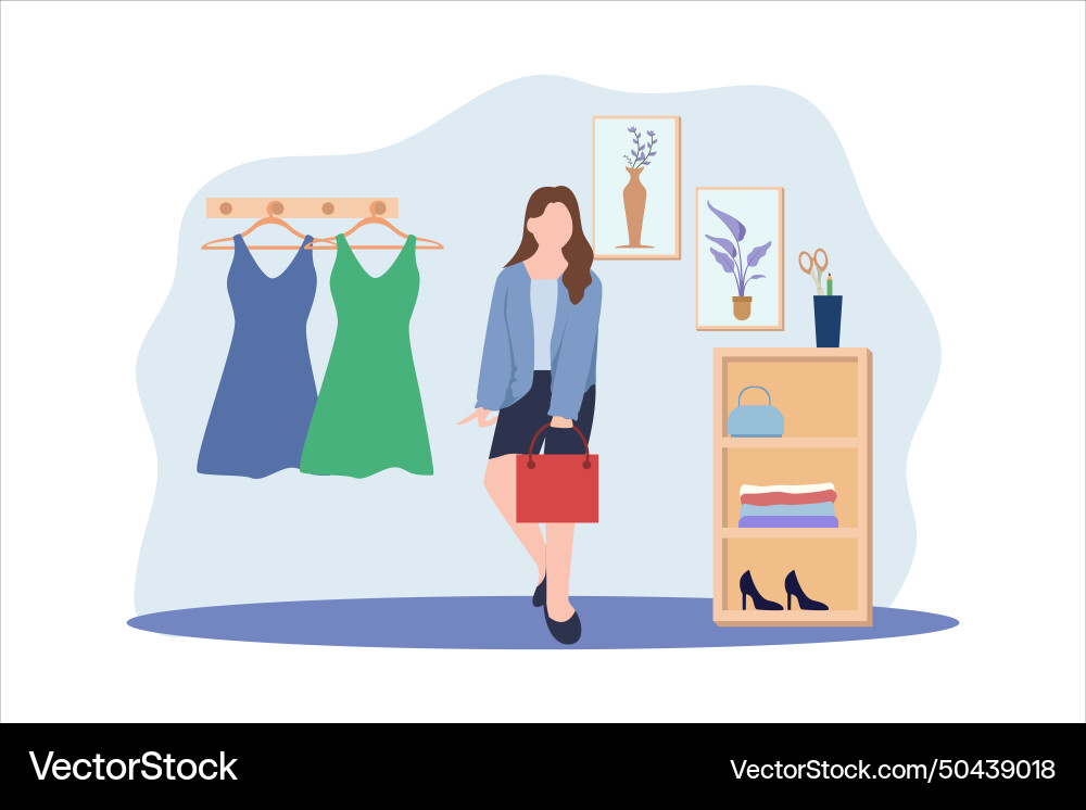 Fashion flat design Royalty Free Vector Image - VectorStock