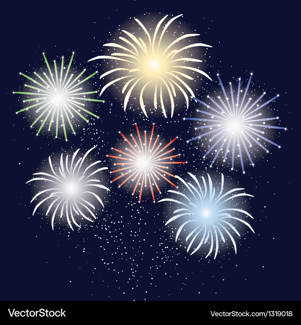 Fireworks Royalty Free Vector Image - VectorStock