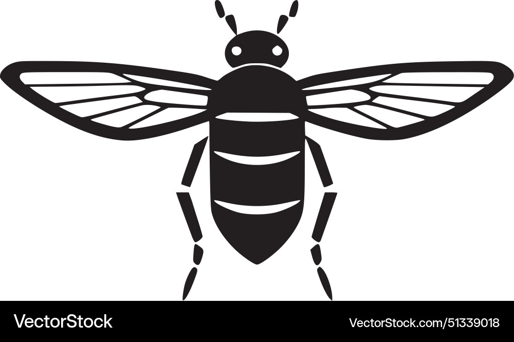 Fly - minimalist and flat logo Royalty Free Vector Image