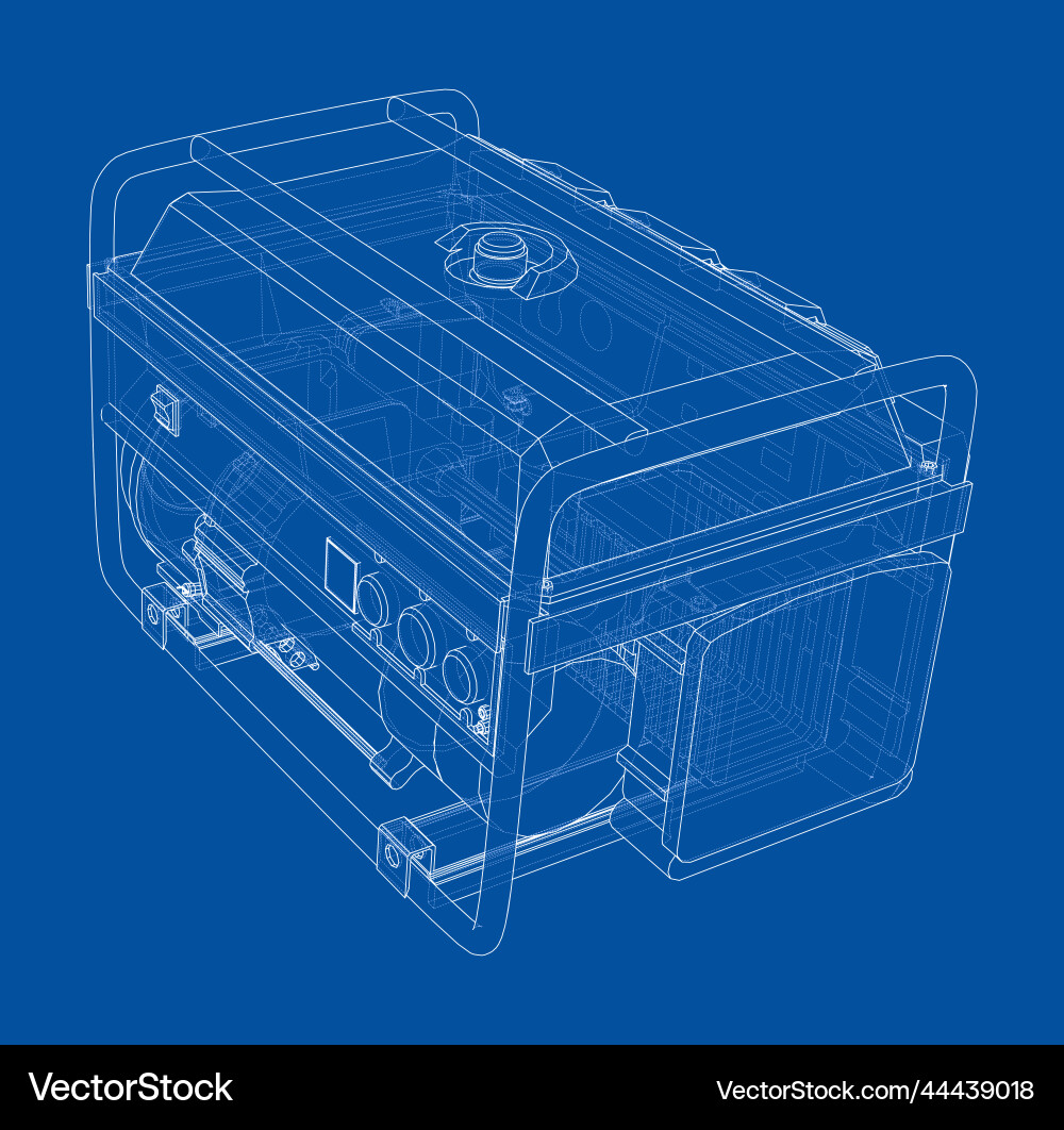 Portable electro generator Royalty Free Vector Image