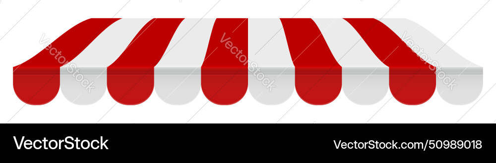 Shop awning canopy 3d realistic Royalty Free Vector Image