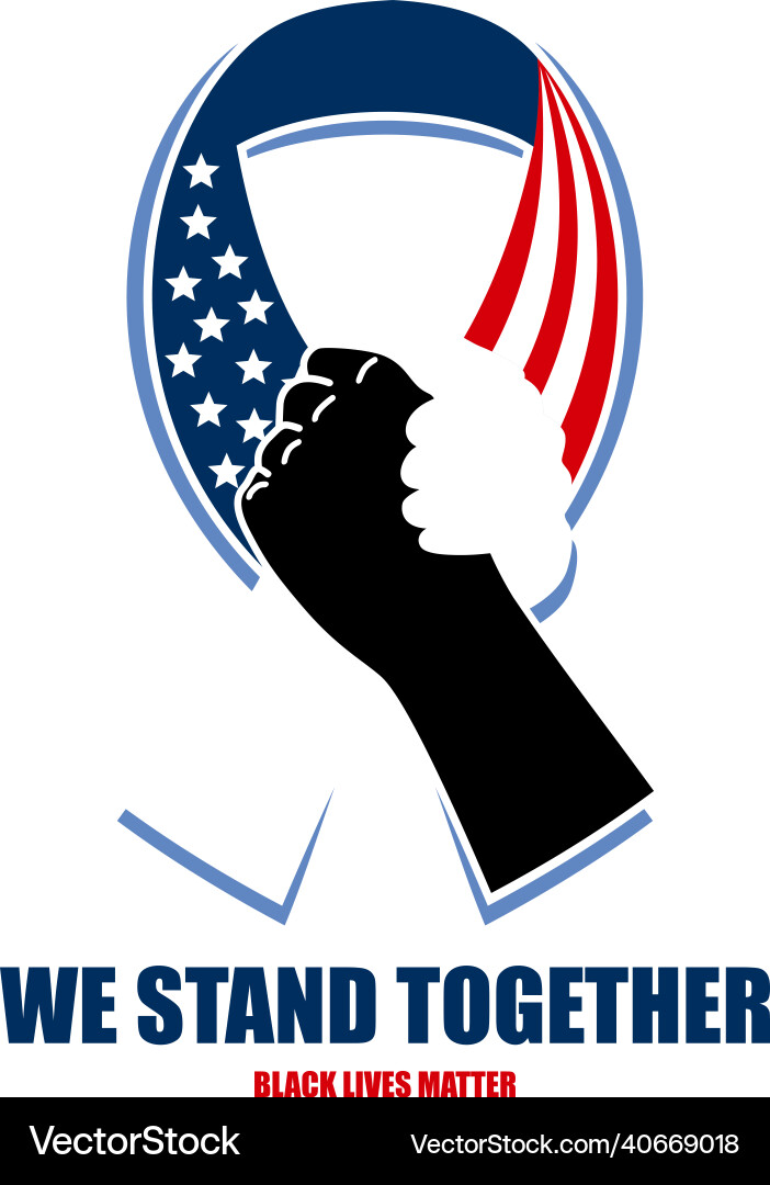 We stand together Royalty Free Vector Image - VectorStock