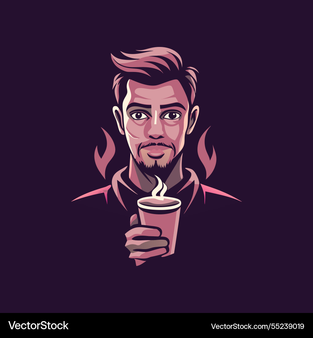 Coffee boy Royalty Free Vector Image - VectorStock