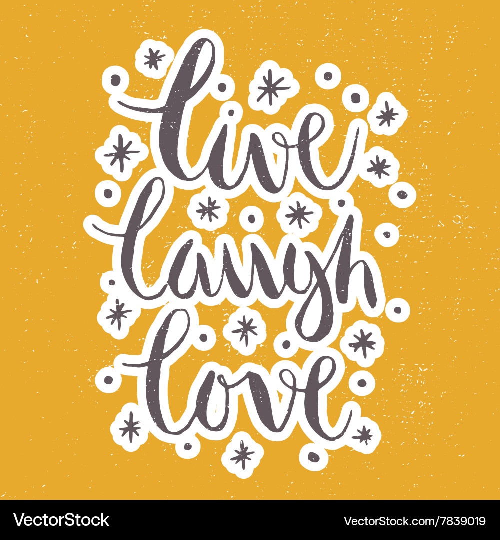 Hand drawn lettering poster Royalty Free Vector Image