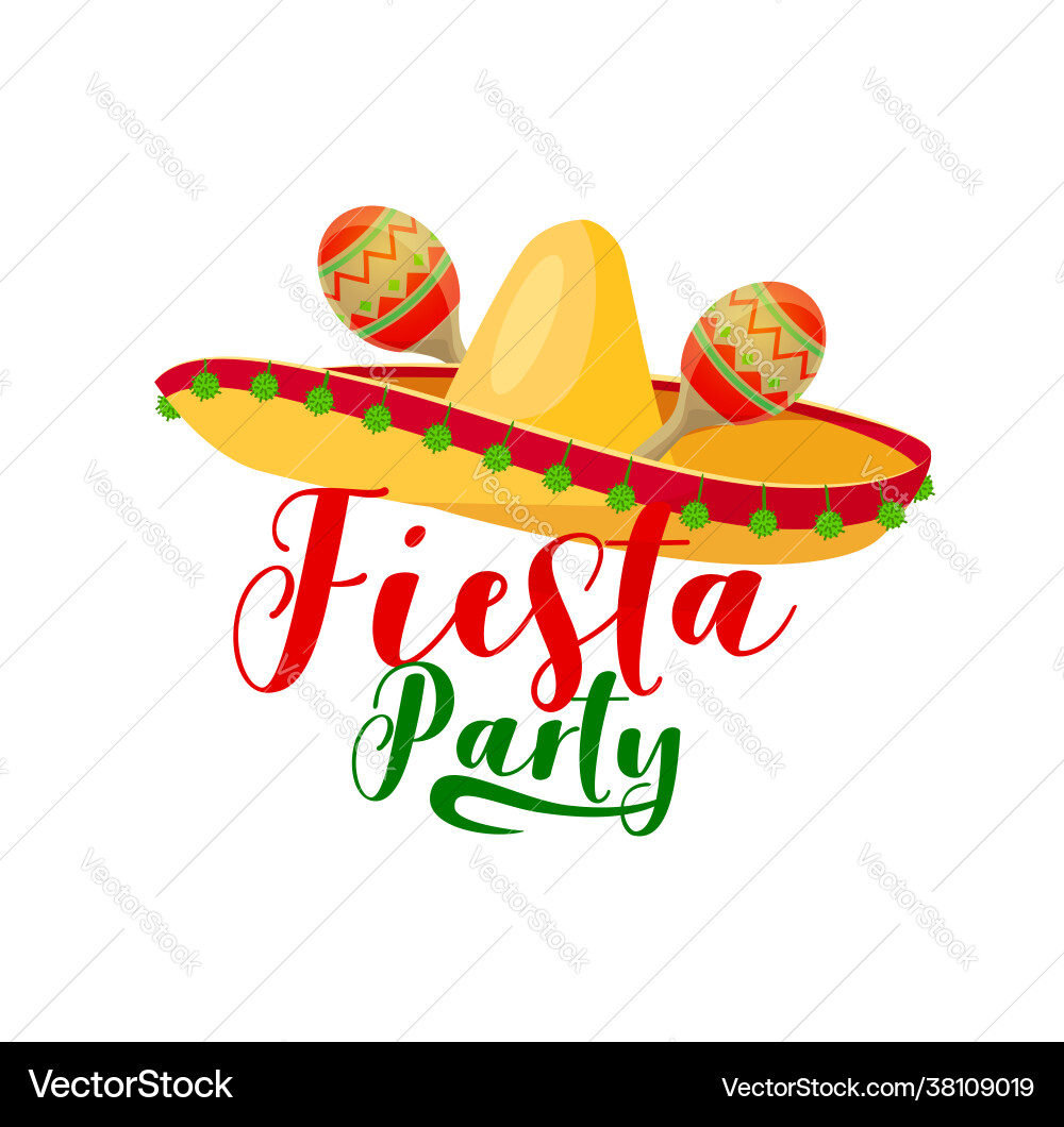 Mexican Fiesta Party Celebration Royalty Free Vector Image