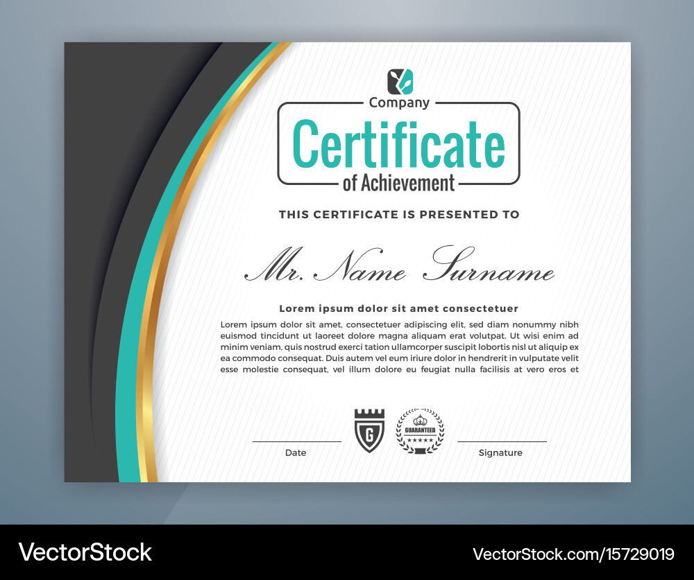 Multipurpose modern professional certificate Vector Image