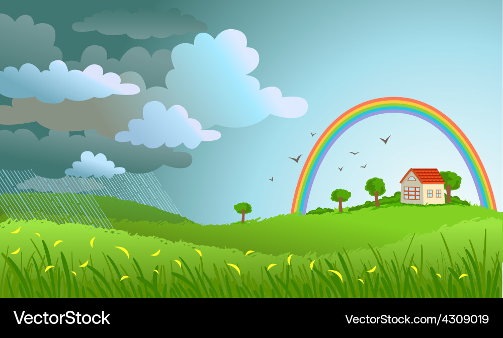Rain is gone Royalty Free Vector Image - VectorStock