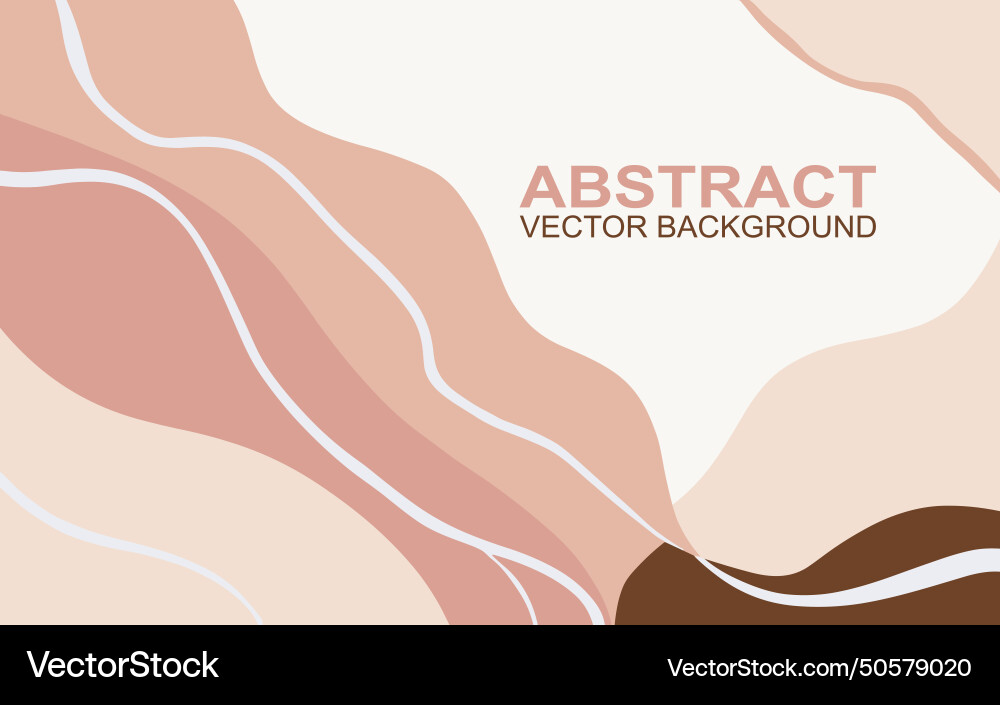 Abstract horizontal background with pastel waves Vector Image