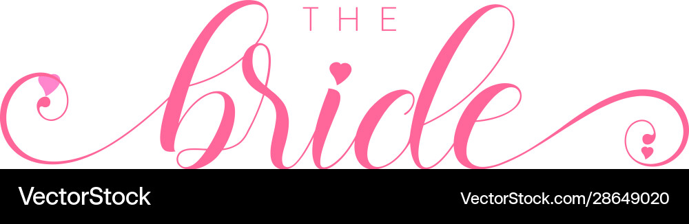 Bride wedding logo design Royalty Free Vector Image
