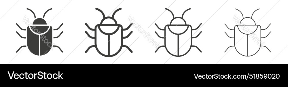 Bug icon Royalty Free Vector Image - VectorStock