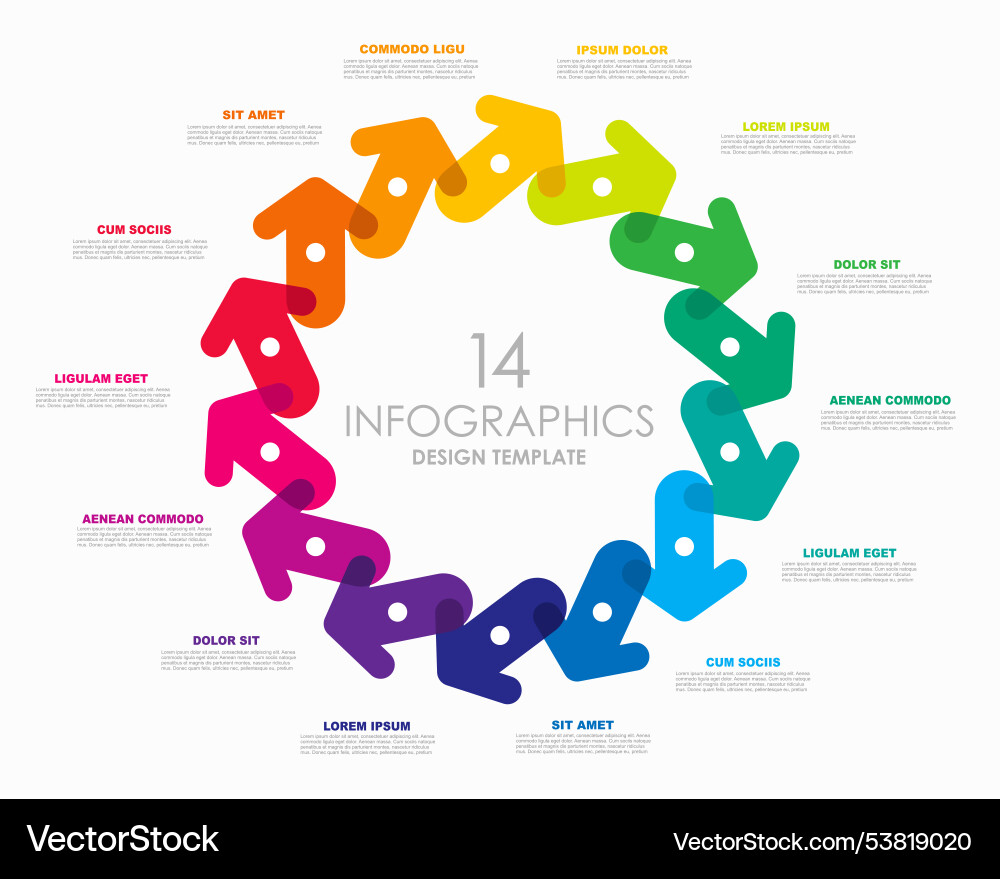 Infographic design template with place Royalty Free Vector