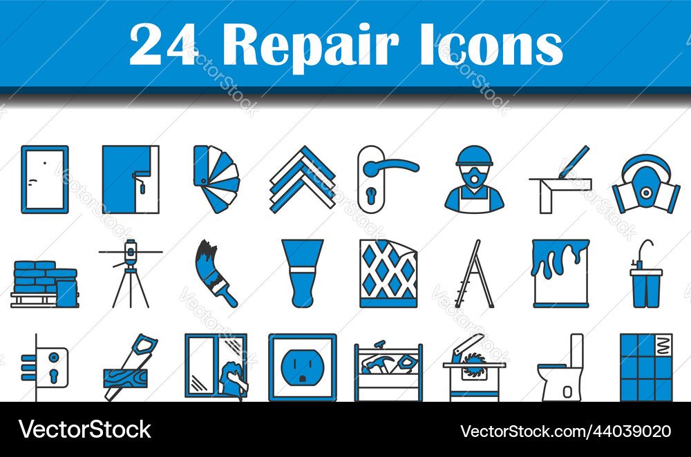 Repair icon set Royalty Free Vector Image - VectorStock
